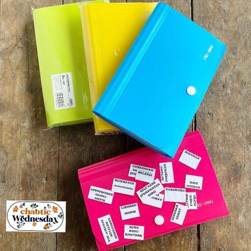 Jual Map uang Dompet Plastik untuk atur gaji sinking fund expanding ...