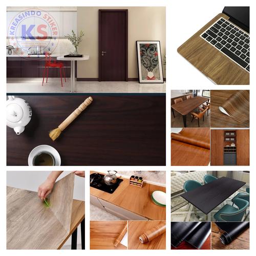 Jual STIKER MOTIF KAYU STIKER FURNITURE LEMARI MEJA DAPUR KURSI DINDING ...