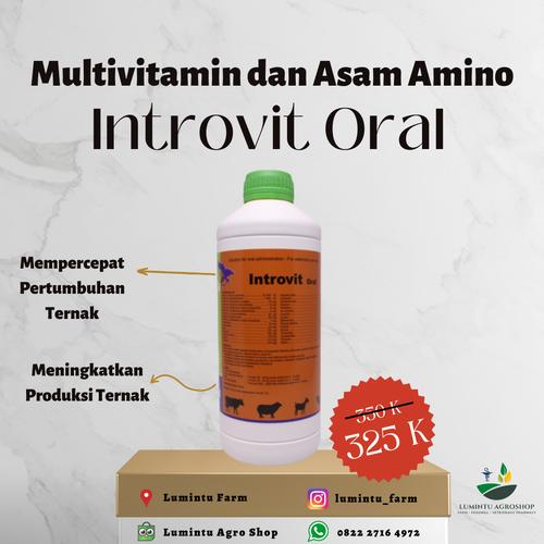 Jual Multivitamin dan Asam Amino Ternak (Introvit Oral 1 liter) - 100 ...