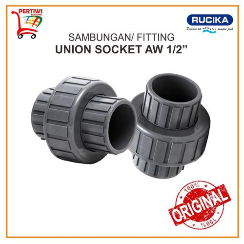 Jual Fitting Sambungan Pipa Rucika Water Mur Union Socket AW 1/2" - Kab ...