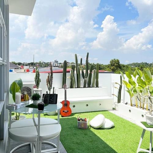 Jual taman rooftop sintetis - taman atap rumah minimalis - Kab. Bogor ...