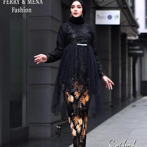 Jual SETELAN KEBAYA BLOUSE SOIBAH WARNA HITAM / PAKAIAN WANITA WISUDA ...
