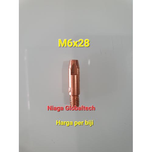 Jual MIG CONTACT TIP LAS MIG M6x28 CONTACT TIP MIG KONTAK TIP M6x28 ...