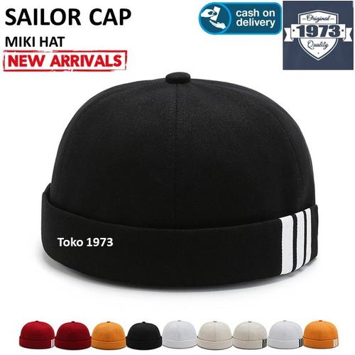 Promo SAILOR CAP Miki hat topi miki peci topi pria topi wanita - KHAKI ...