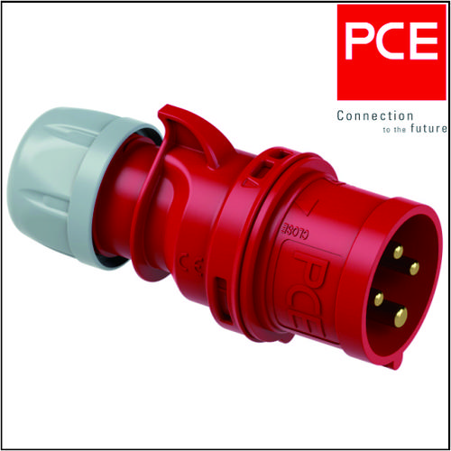 Jual PCE Plug Mounting / Steker Male (32A) (4 PIN) (IP54) - 024-6 - Kab ...