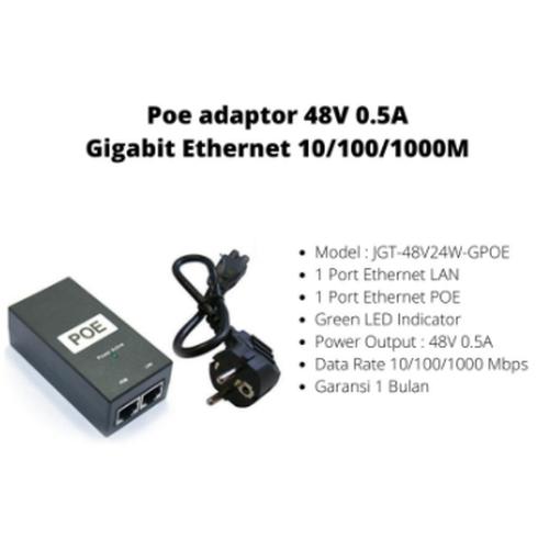 Jual POE-48V-24W PoE Adaptor 48V 0.5A - Jakarta Utara - 3CELECTRONIC ...