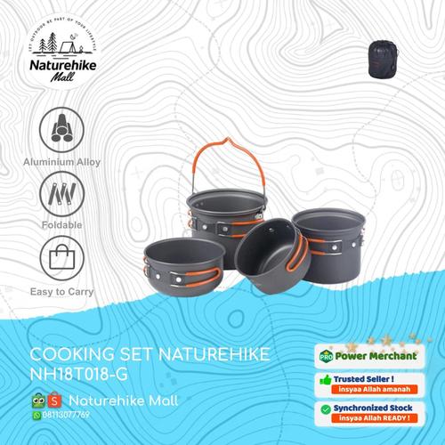 Jual COOKING SET / NESTING PANCI WAJAN CAMPING NATUREHIKE NH18T018-G ...
