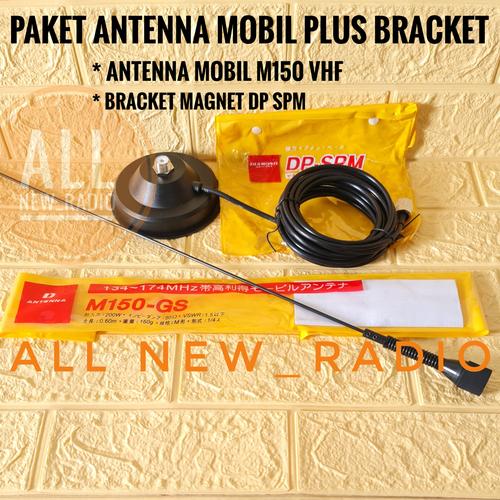Jual PAKET ANTENA MOBIL M150 GS VHF PLUS BRACKET MAGNET ANTENNA M150 DP SPM - Hitam - Jakarta ...