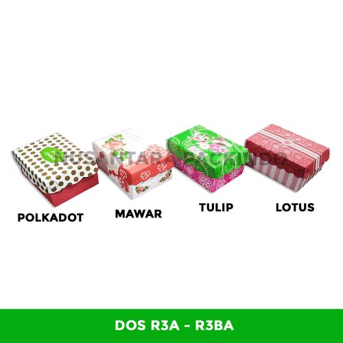 Promo DOS KUE R3 - R3BA MOTIF / KOTAK KUE (100 PCS) - R3BA KUPU TULIP ...