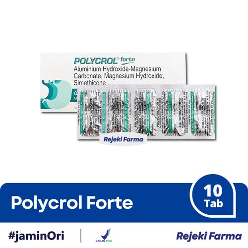 Jual Polycrol Forte 1 Per Strip isi 10 Tablet - Sakit Maag & Asam ...