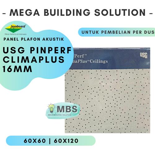 Jual USG Boral PIN PERF CLIMAPLUS 60x60x16 Plafon Akustik Ceiling Tile ...