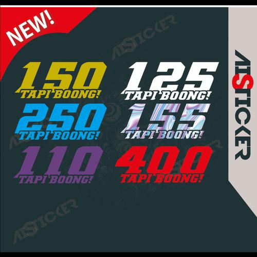 Jual STICKER CC 110 125 150 155 TAPI BOONG TAPI BOHONG TAPI BOONG - 125 ...