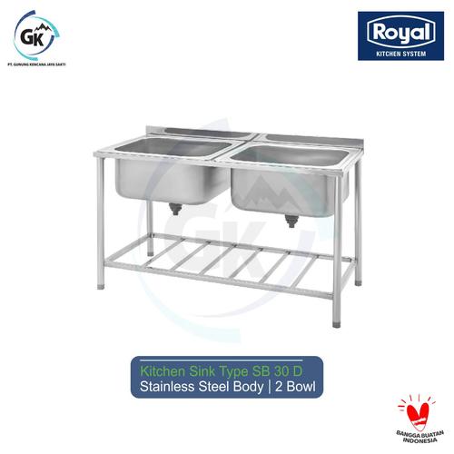 Jual ROYAL Kitchen Sink Double Bowl SB 30 D Bak Cuci Piring Dapur ...