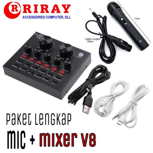 Jual Soundcard V8 Live Adapter v8 Bluetooth Audio USB External - HANYA ...