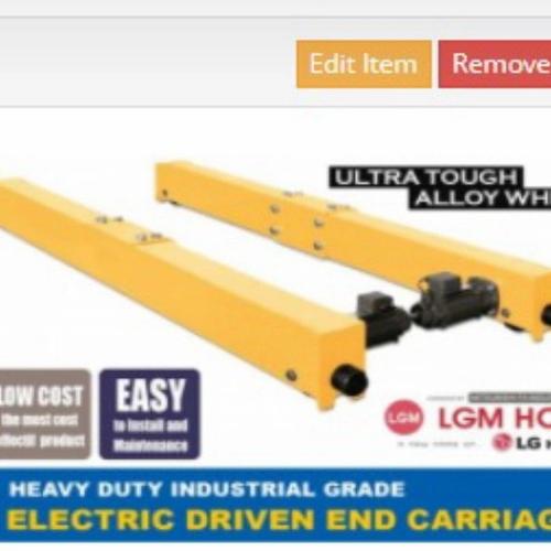 Jual Electric driven end carried kapasitas 5 Ton set motor dan roda ...