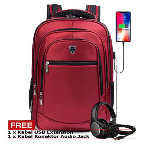 Jual Polo Power Backpack USB Port Import Tas Pria Ransel Laptop ...