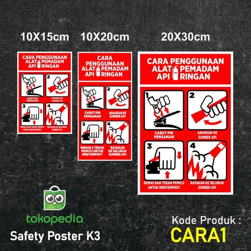Jual Stiker Cara Penggunaan Apar Safety Sign - Kota Bandung - Safety ...