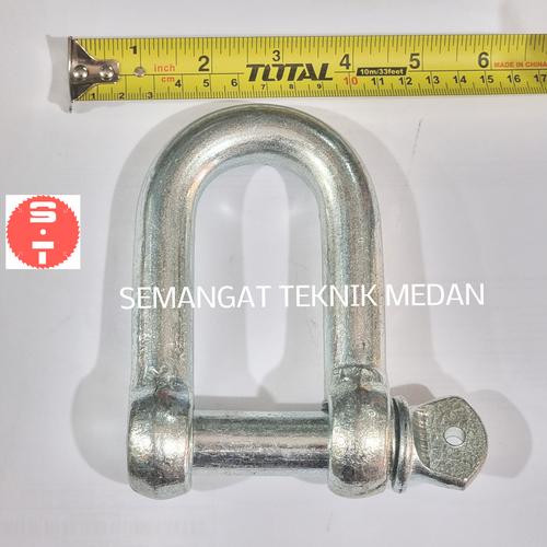 Jual 25mm SHACKLE SEKEL SEGEL D DEE GALVANIS M25 M24 M 24 25 mm 1" 1 ...