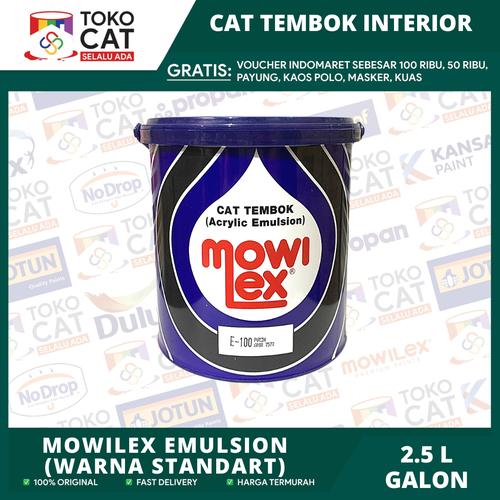 Jual CAT TEMBOK MOWILEX ACRYLIC EMULSION WARNA STANDART / PUTIH E100 2 ...