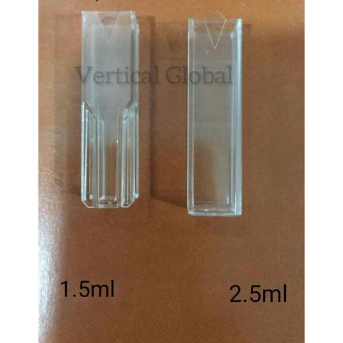 Jual Cuvet Dispossable 1,5 ml dan 2,5 ml Cuvette Plastik isi 100 pc - 1 ...