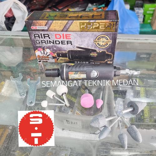 Jual MINI AIR DIE GRINDER GRENDA GERINDA BOTOL ANGIN 1/4" 3mm 6mm HYPER ...