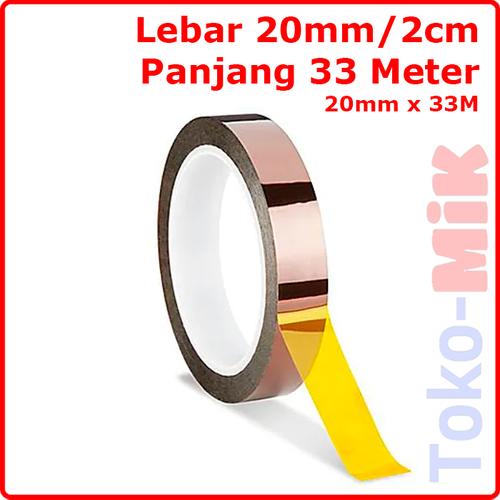 Jual Isolasi Tahan Panas Kapton Tape Lakban Isolatip Insulasi Selotip ...