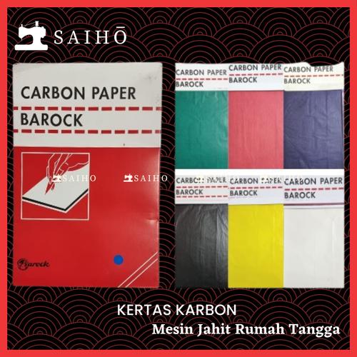Jual [Barock] Kertas Karbon Jahit / Carbon Paper Jahit Barock - Hitam ...