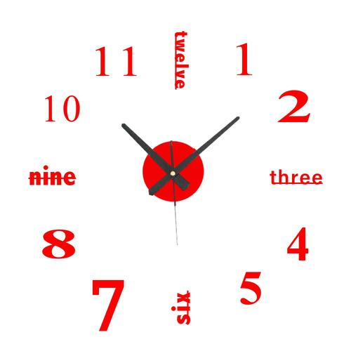 Jual Jam Dinding Tempel Tembok Unik Diy Analog 3D Dekorasi Ruangan 3 ...
