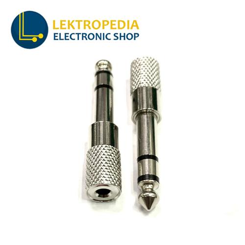 Jual Connector BESI Mini Stereo 3.5mm to Jack Akai TOA 6.5mm Konektor ...