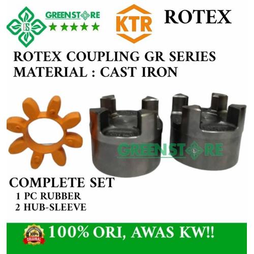 Jual ROTEX GR 24/28 COUPLING KTR MAX BORE 32mm CAST IRON COMPLETE SET ...