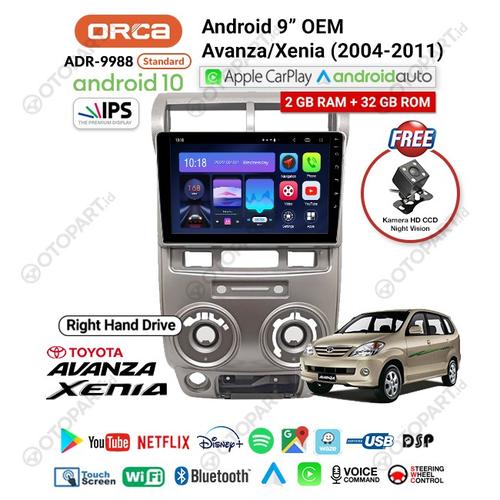 Promo HeadUnit ORCA Avanza/Xenia 2004-2011 Android Auto CarPlay Layar 9 ...