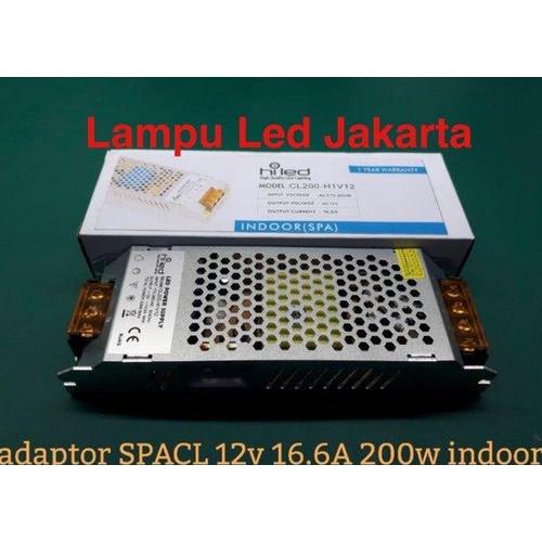 Jual Trafo Hiled Indoor Tipe Slim 16 6A 200Watt 12V. Powersupply Hiled ...