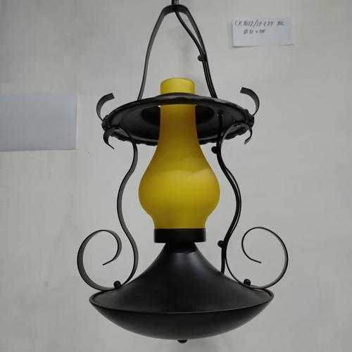Jual Lampu gantung besi hias retro lentera teras hitam iron minimalis ...