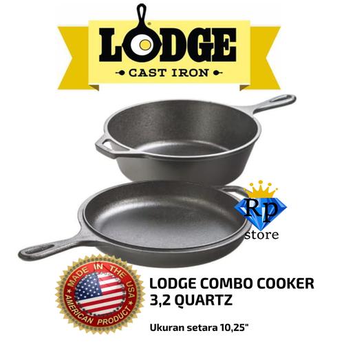 Jual Original USA Lodge Combo Cooker 3,2 Quart Iron Cast LCCK LCC3 ...