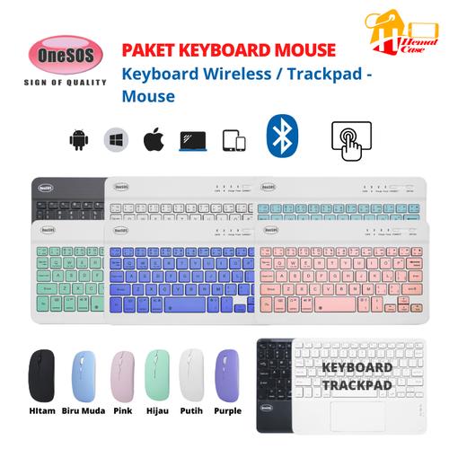 Jual Paket Keyboard Wireless Bluetooth + Mouse Wireless For Tab Hp ...
