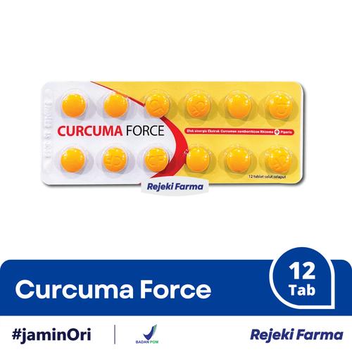 Jual Curcuma Force 1 Strip isi 12 Tablet Tab - Forte Suplemen Fungsi ...