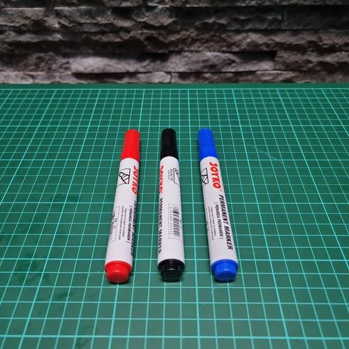 Jual Spidol Permanent Marker Joyko (Biru/Hitam) - Hitam - Jakarta ...