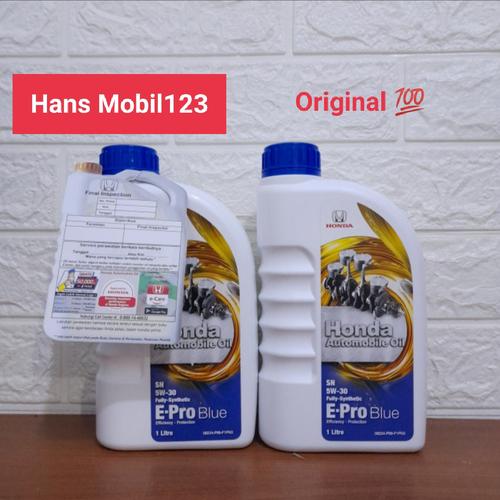Jual Oli Honda Epro Blue (5W-30) kemasan 1 Liter ,Original - Jakarta ...