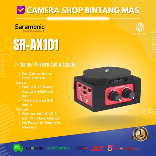 Promo Saramonic SR-AX101 - 2-Channel Passive Audio Adapter for DSLR ...