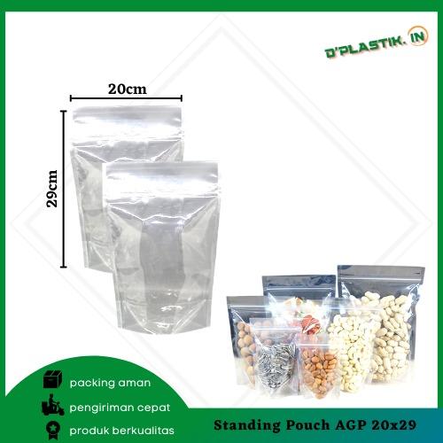 Jual PLASTIK STANDING POUCH 20X29 PLASTIK KLIP PLASTIK POUCH MAKANAN ...