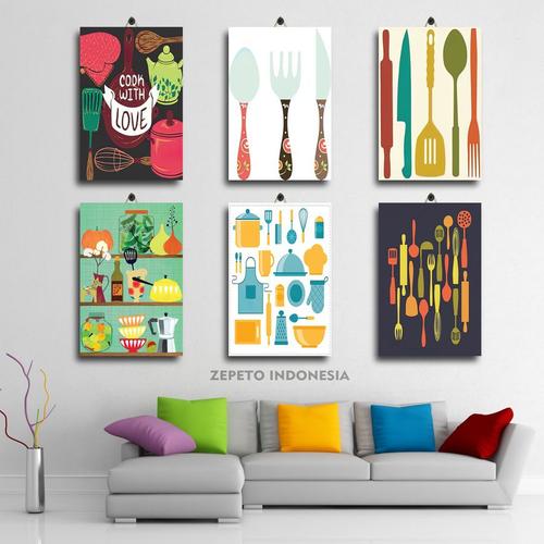 Jual PAJANGAN MINIMALIS POSTER DEKORASI DAPUR ET0PB/NHUKM / DINDING ...