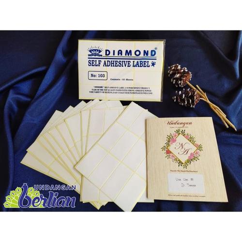 Jual Label Undangan 103 Diamond - ISI 10 LEMBAR - Kota Bandung ...
