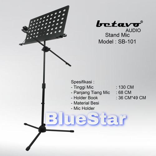 Jual Stand Book Betavo SB 101 Original + Stand Mic Betavo SB101 ...