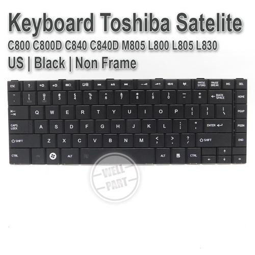 Jual Keyboard Toshiba Satelite C800 C800D C840 C840D M805 L800 Non ...