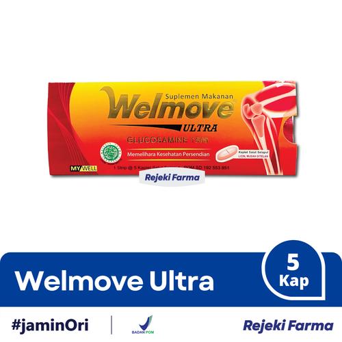 Jual WelMove Ultra 1 Strip 5 Tablet Kaplet - Wellmove Merah Suplemen ...