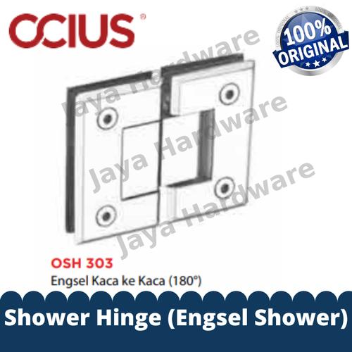 Jual Engsel Shower/Shower Hinge OSH 20/30-3 (engsel kaca ke kaca 180 ...