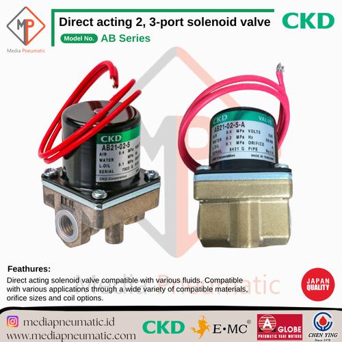 Jual Solenoid Valve AB21-02-3-AC220V CKD MP - Jakarta Barat - Media ...