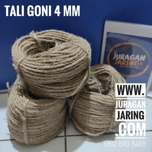 Jual Tali Tambang Goni 4 mm tali garukan kucing Jute Sisal harga per ...