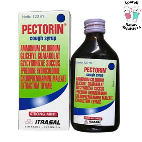 Jual OBAT BATUK BERDAHAK&PILEK PECTORIN SIRUP RASA PEPPERMINT BOTOL 120 ...