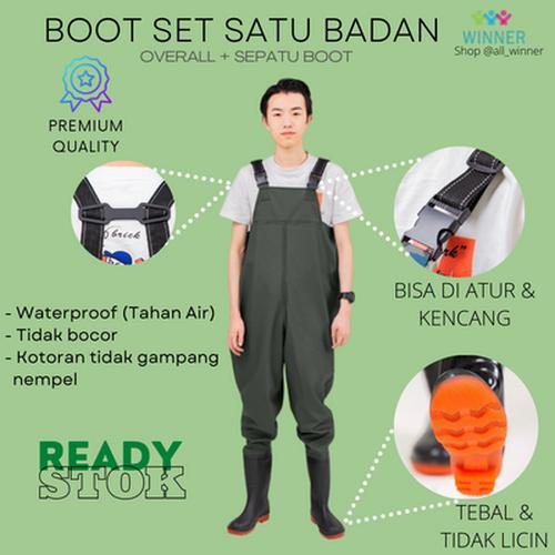 Jual BOOT SET SATU BADAN BOT OVERALL FULL BODY SEPATU SAWAH PETANI ...